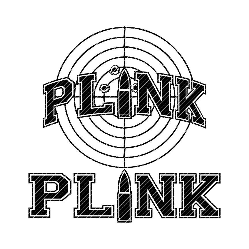 PLINK Target Practice Shooting Sport Pink Clipart Vector | Etsy