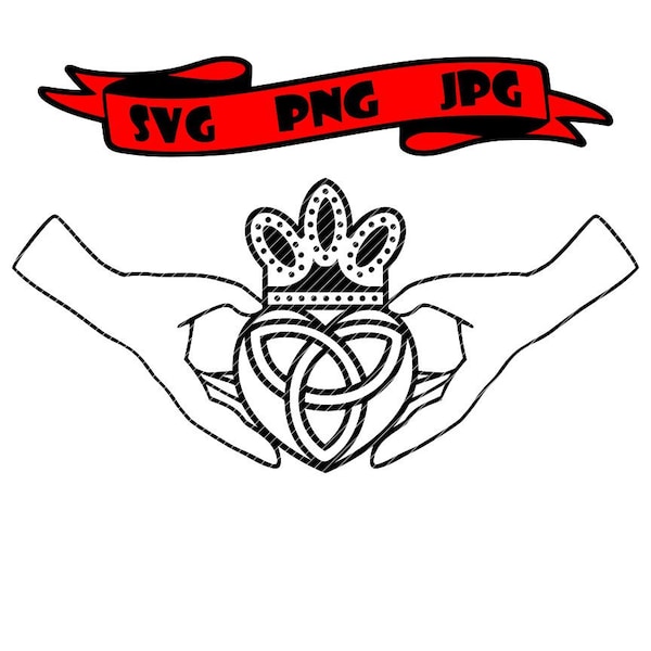 Claddagh Svg - Etsy