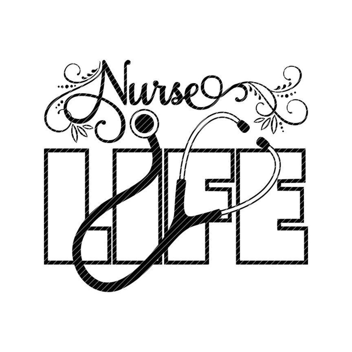 Nurse LIFE Svg Jpg Png Clipart Design Vector Vinyl Graphics - Etsy