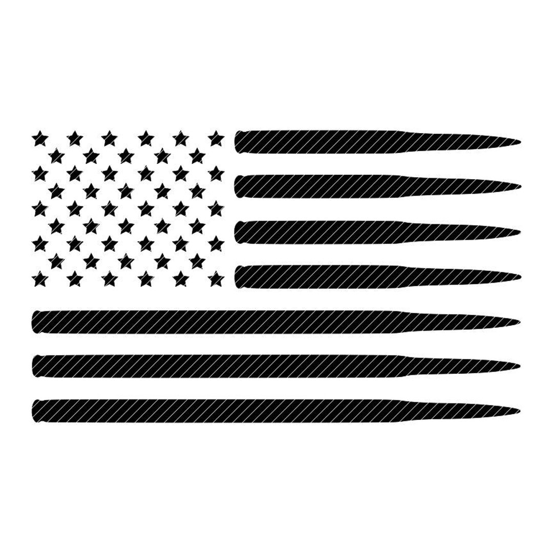 Bullet Flag, U.S.A. America Svg Jpg Png Clipart Design Vector Vinyl ...