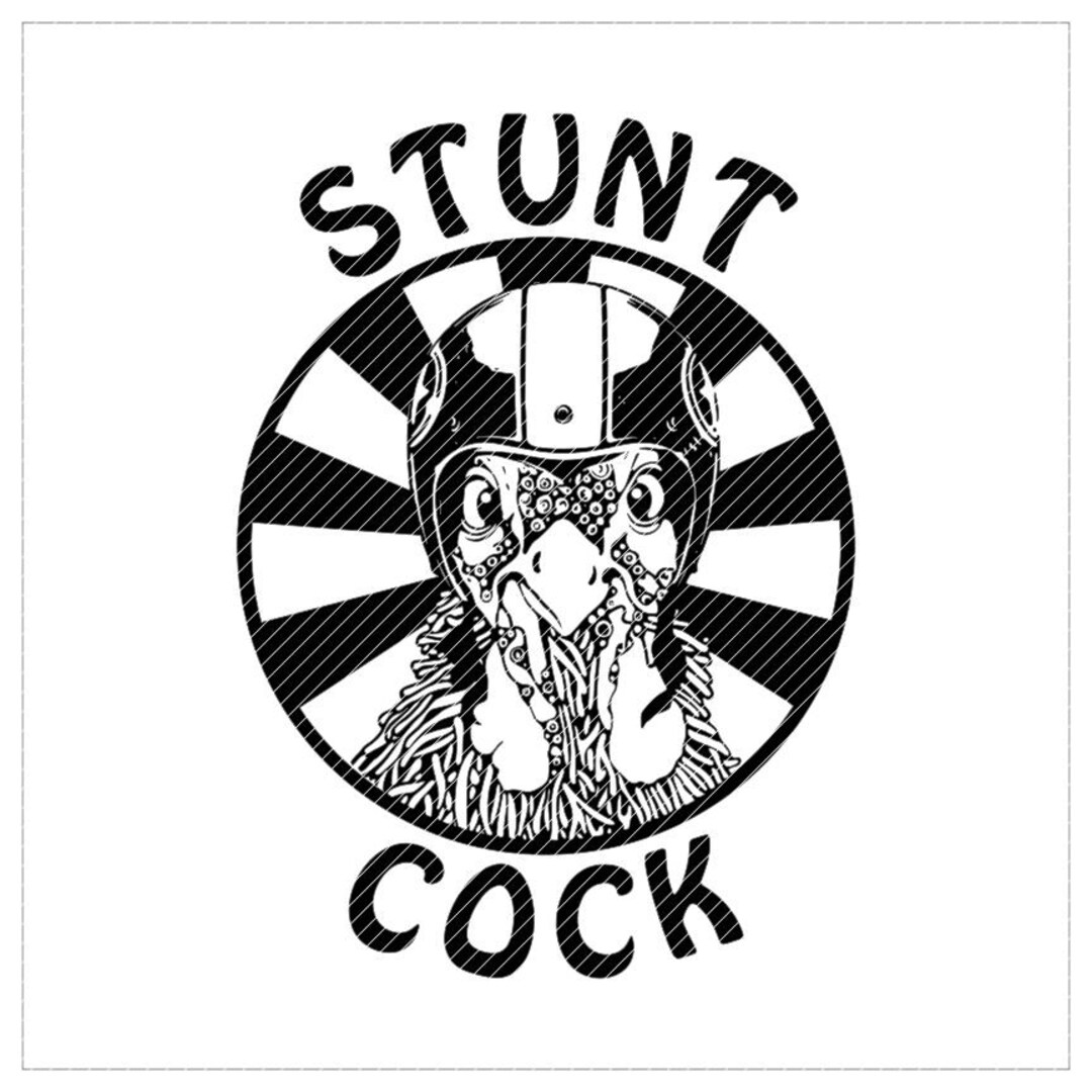 Stunt Cock, Moto Rooster Motorcycle Biker 2 Versions Svg Jpg Png ...