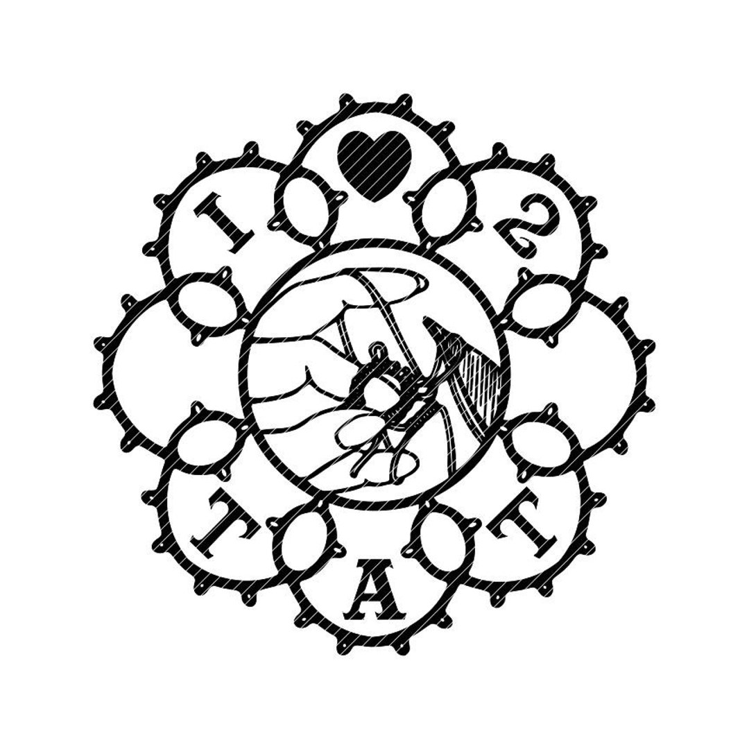 I Love 2 TAT, Shuttle Tatting SVG Clipart Vector Graphics Cut Files Jpg ...