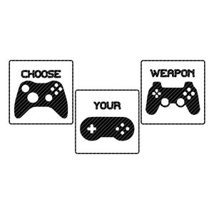 Choose Your Weapon, Video Game Controller SVG Clipart Vector Graphics ...