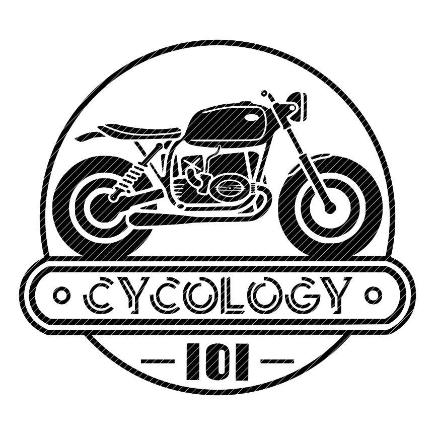 Cycology 101 Motorcycle Biker SVG Clipart Vector Graphics Cut | Etsy