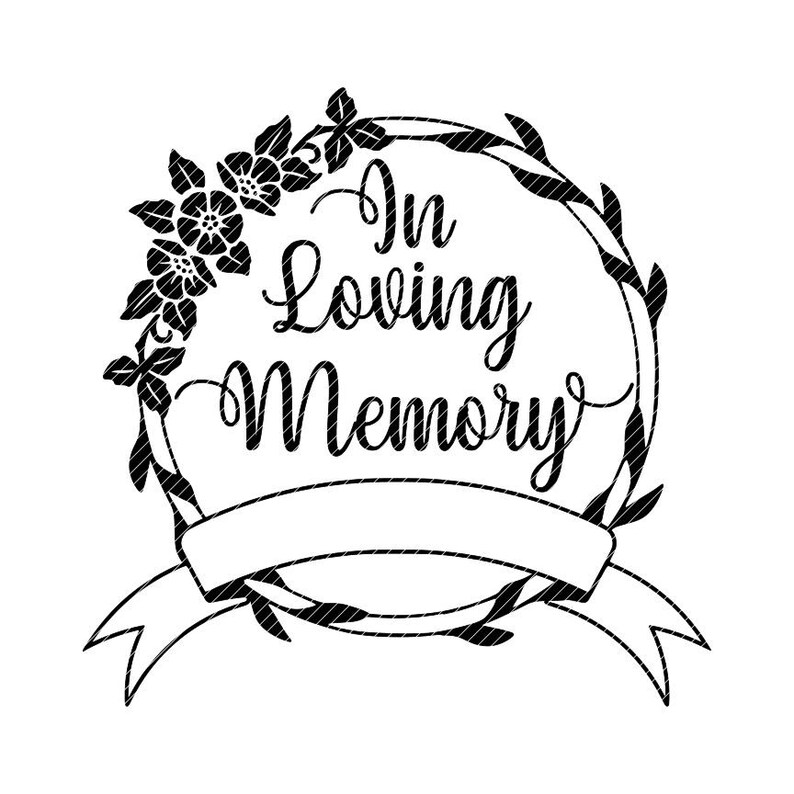 In Loving Memory Floral Memorial Remembrance Sympathy Wreath - Etsy