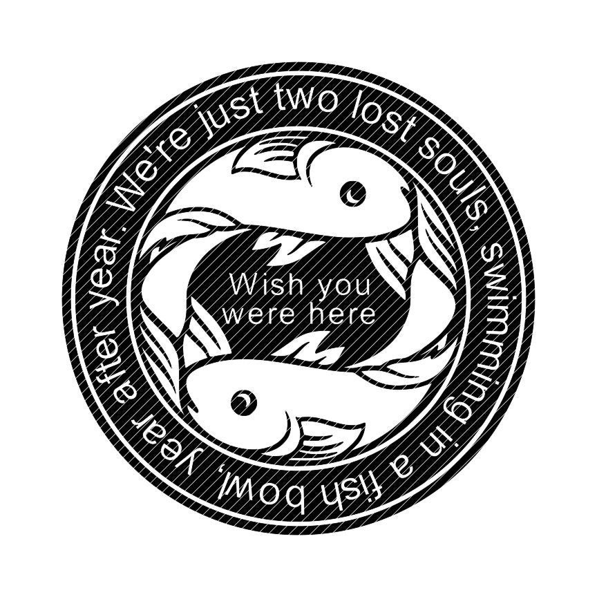 Two Lost Souls Swimming in a Fish Bowl Wish You Were Here, Pink Floyd ...