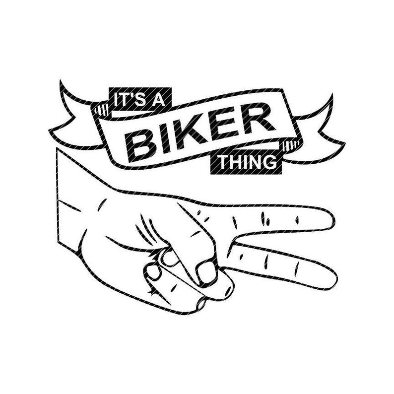 It's a biker thing peace wave motorcycle biker SVG | Etsy