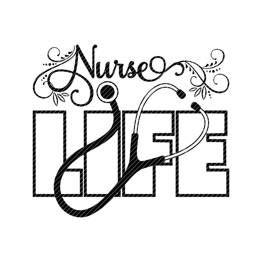 Nurse LIFE Svg Jpg Png Clipart Design Vector Vinyl Graphics - Etsy Canada