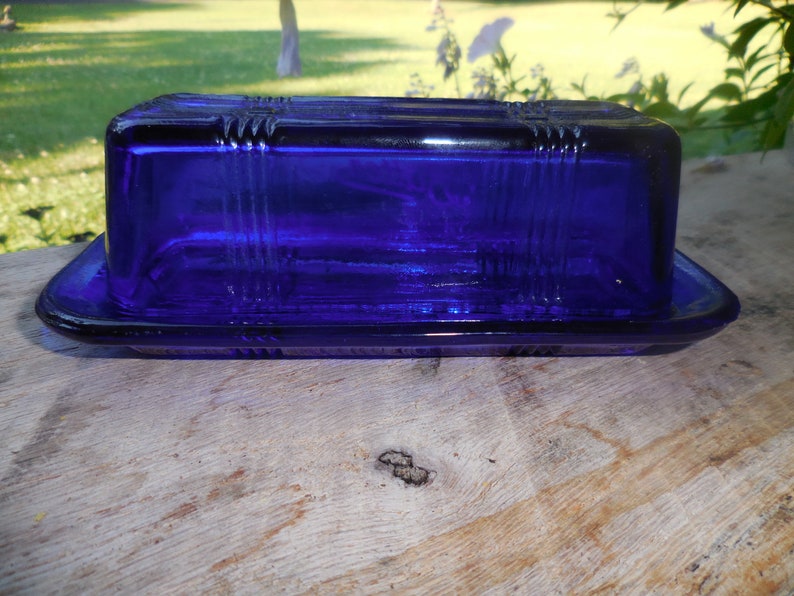 Cobalt Blue Butter Dish - Etsy