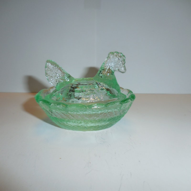 Hen Glass Salt Cellar - Etsy
