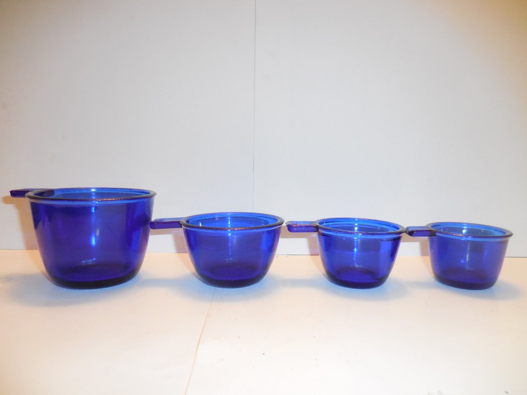 Cobalt Blue Measuring Cup Set of 4 Measuring Cups - Etsy