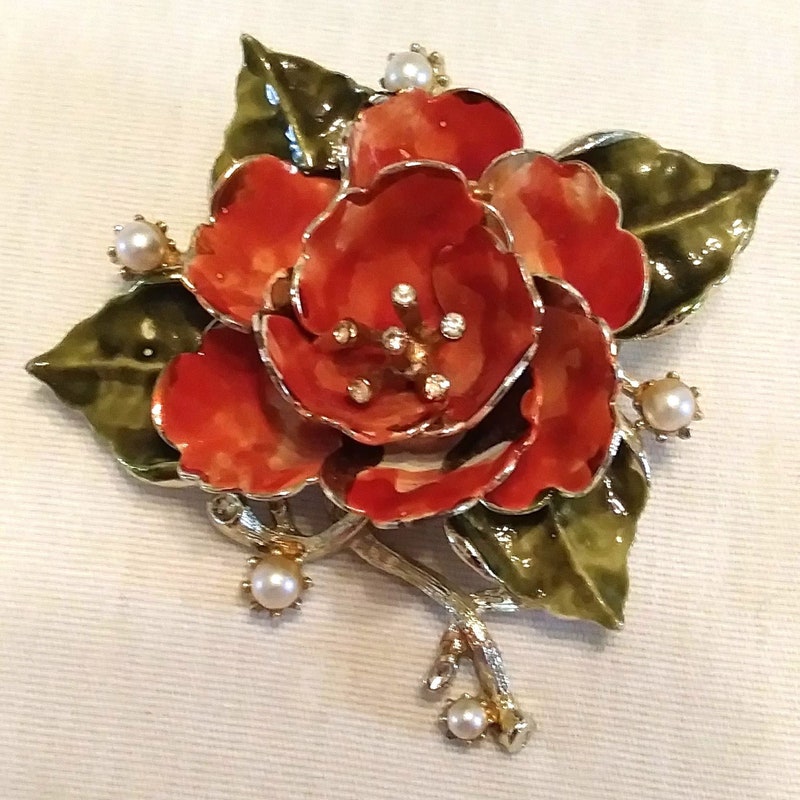 Coro Enamel Rhinestone - Etsy