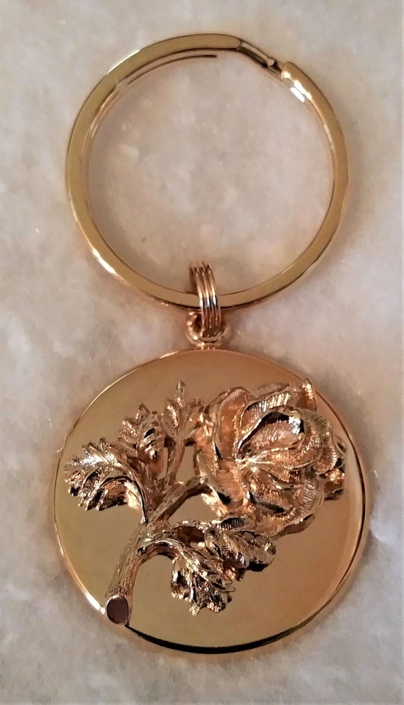 AVON KEEPSAKE ROSE CONVERTIBLE PENDANT NECKLACE KEYRI… - Gem