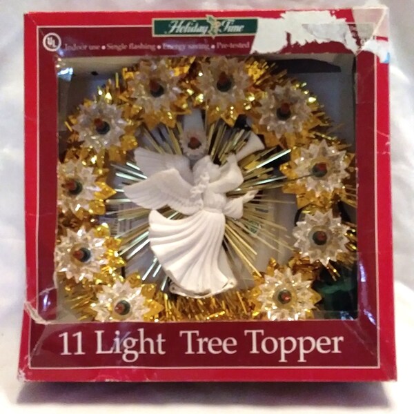 Tinsel Tree Topper - Etsy