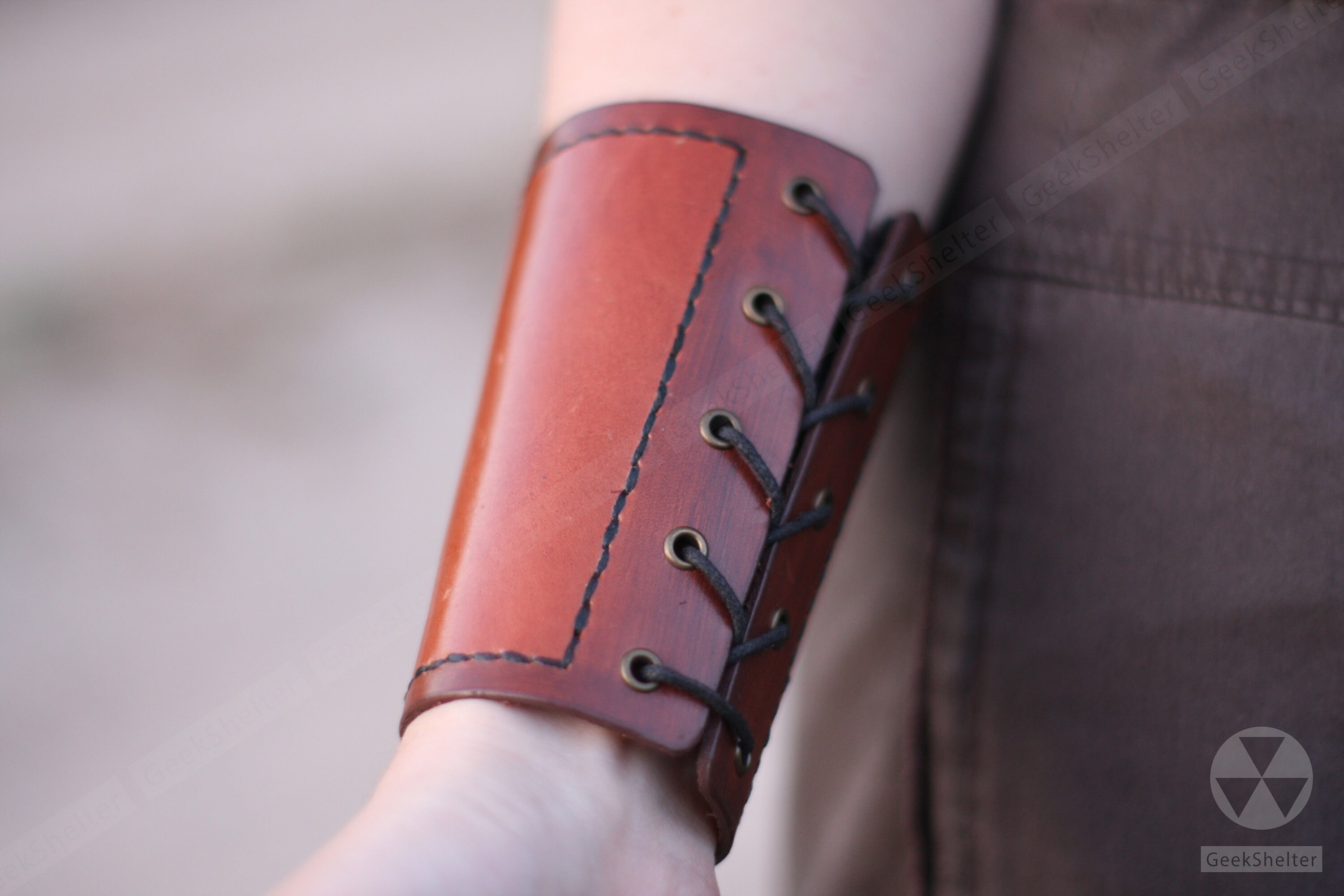 Leather Cuffs Handmade Leather Bracers LARP - Etsy