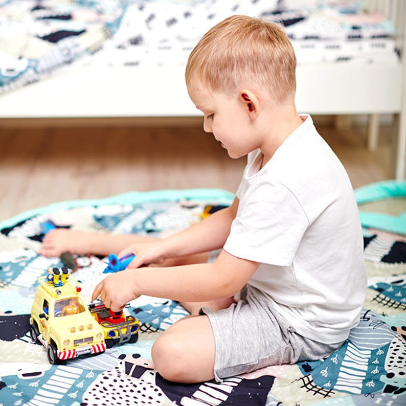 Play Mat & Bag Fun Mat Grab and Go Mat Toy Bag Bag for - Etsy