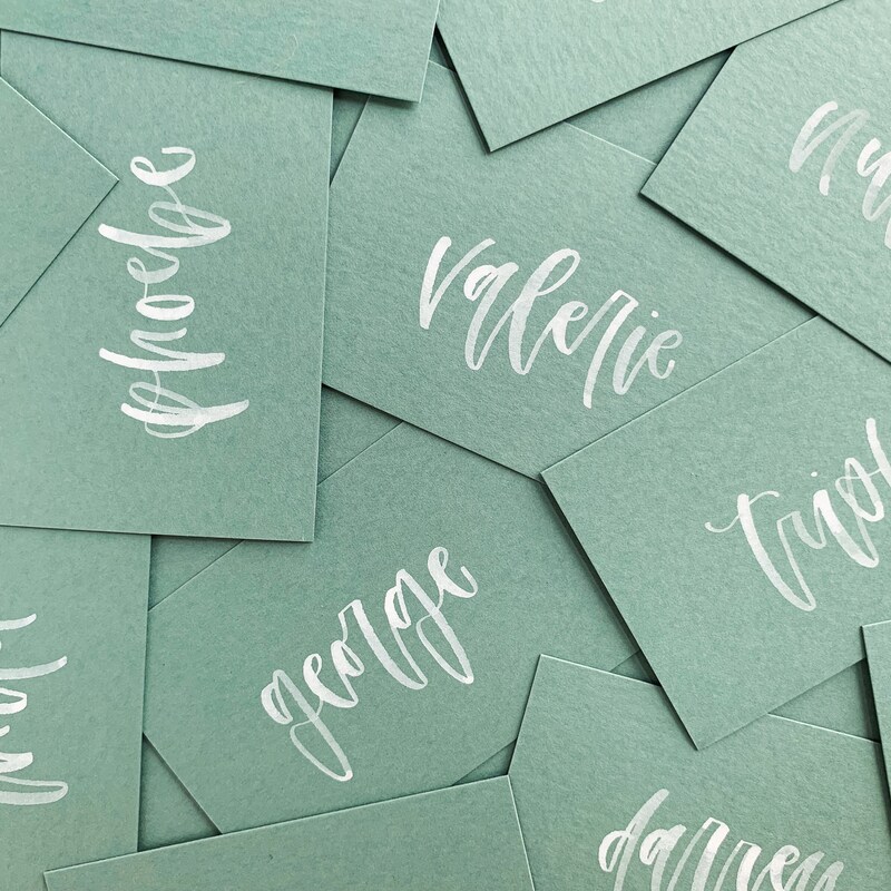 Hand Lettered Menu - Etsy