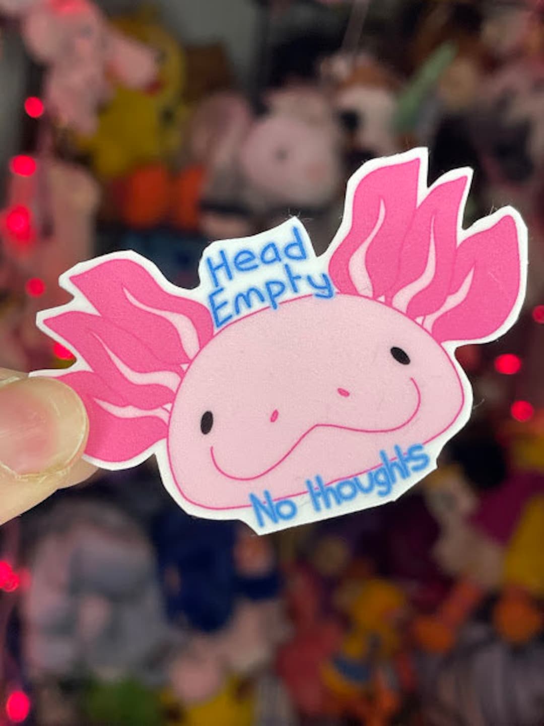 Head Empty Axolotl Sticker - Etsy