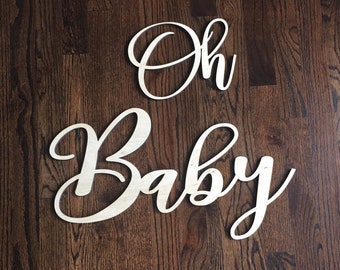 Oh baby sign | Etsy