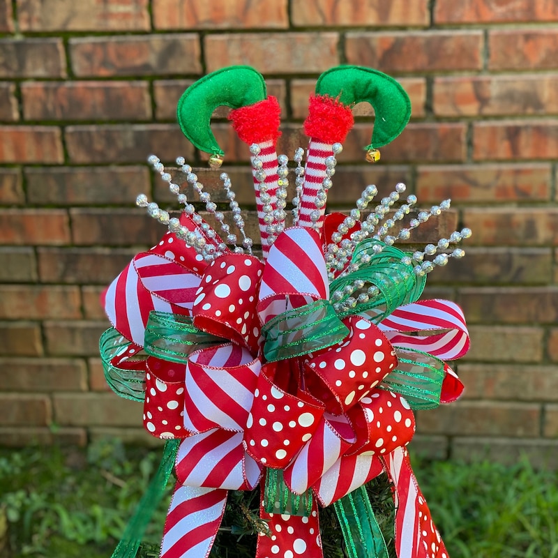 Candy Cane Tree Topper - Etsy