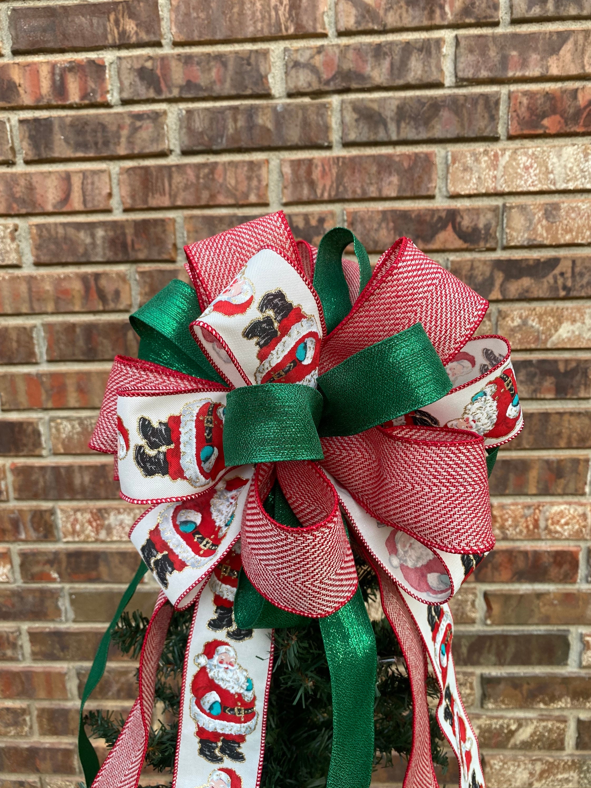 Diy Christmas Tree Bow Toppers