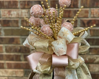 Rose Gold Tree Topper - Etsy