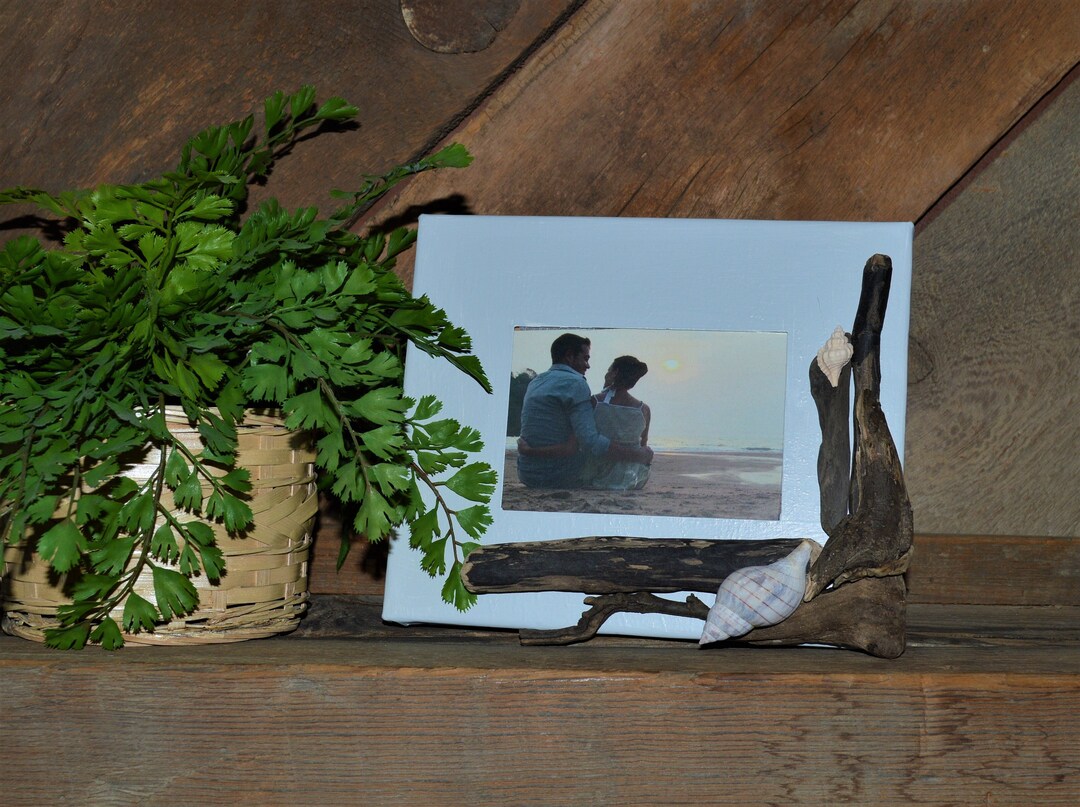 3.5x5 Beachy Photo Frame, 3 1/2x5 Photo Frame, Beach Decor, Coastal ...