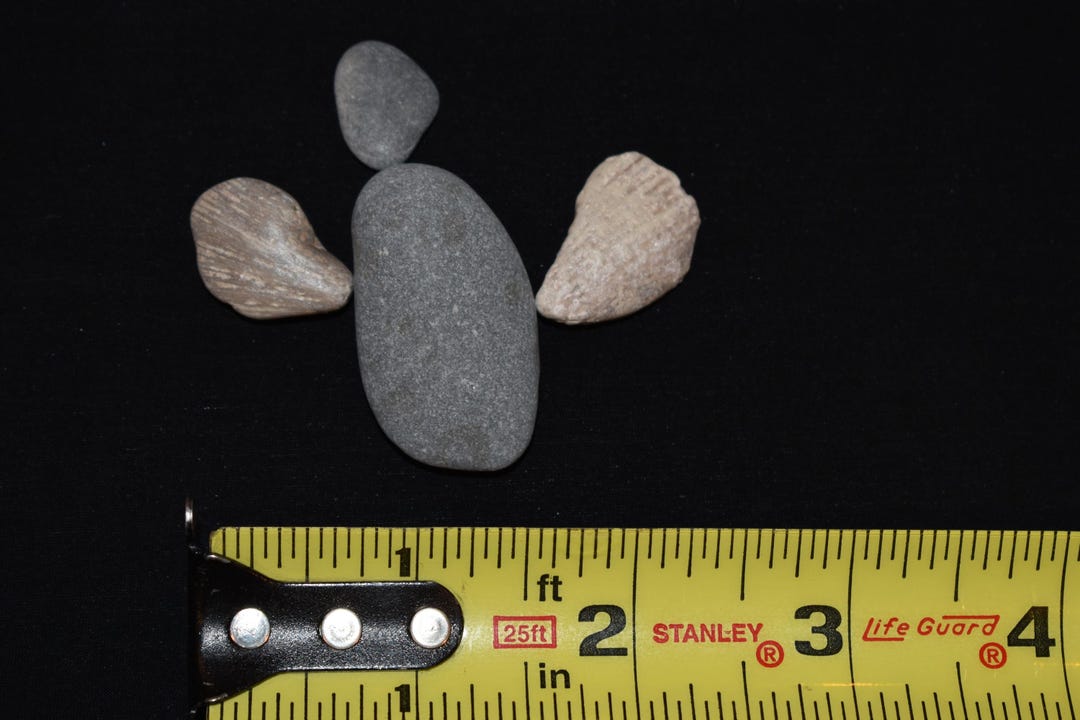 Pebble Angel With Fossil "wings", Rock Angel With Real Horn Coral ...