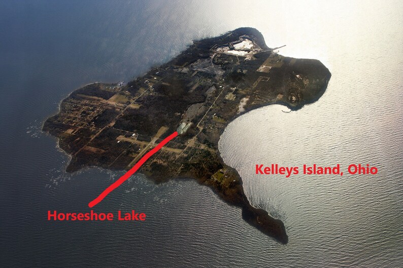Horseshoe Lake Kelleys Island Ohio, Quarry, Limestone Quarry, Lake ...