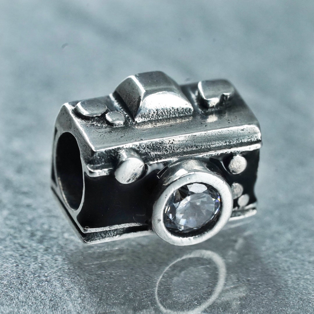 Vinyage Sterling 925 Silver Old-fashion Camera Charm Pendant. Stamped ...