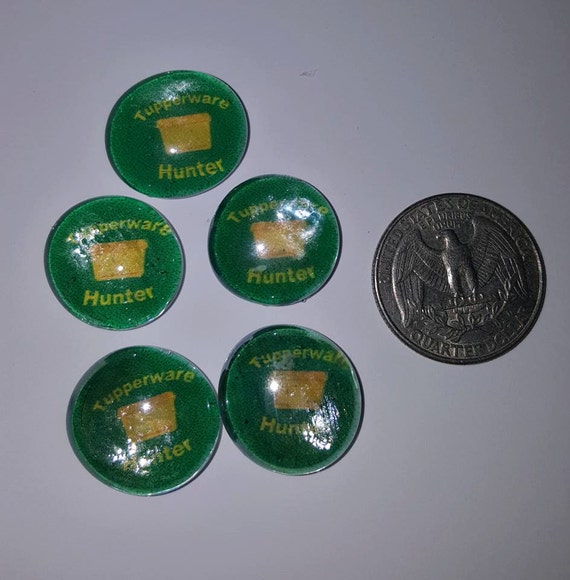 Tupperware Hunter Geostones Magnets Pins Custom Geocaching - Etsy