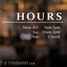 Store Hours Decal, Business Hours Decals, Hours of Operation Decals ...