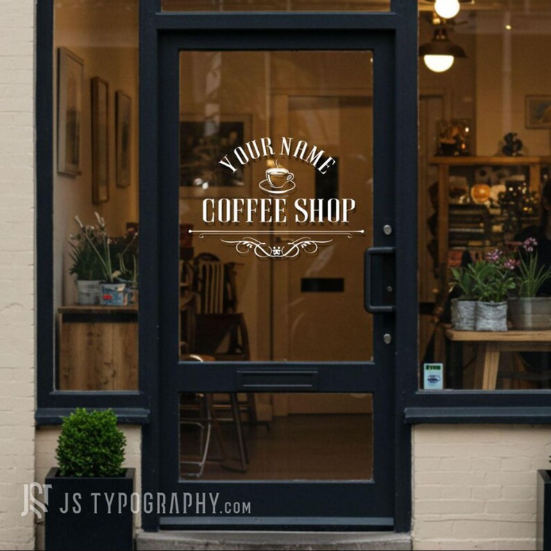 Custom Store Window Decal, Personalized Storefront Graphics - Etsy