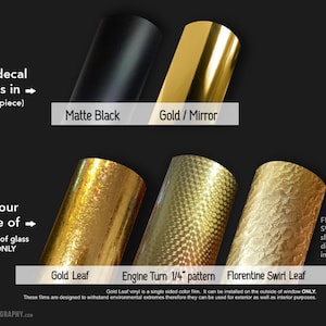 Custom Gold Leaf Vinyl Decals: Vintage Store Window Decal - Etsy