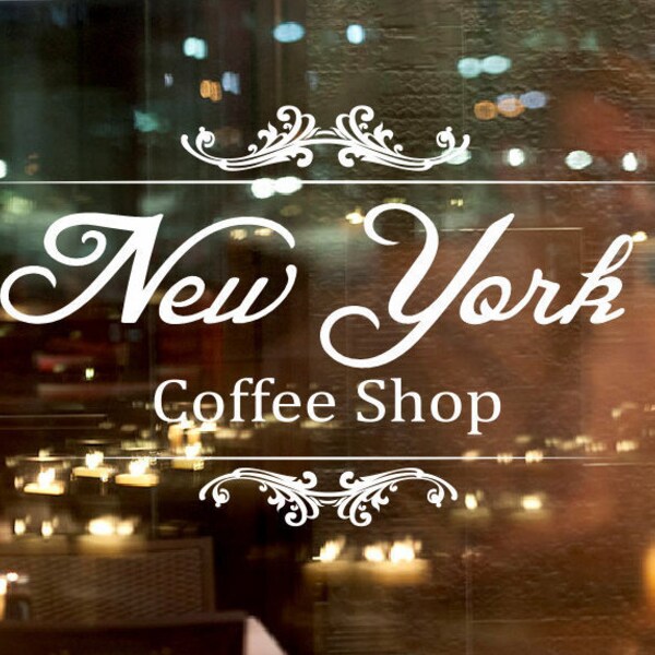 Cafe Window Decal - Etsy