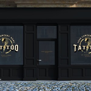 Tattoo Window Decal, Tattoo Sign, Tattoo Store Signs, Storefront Signs ...