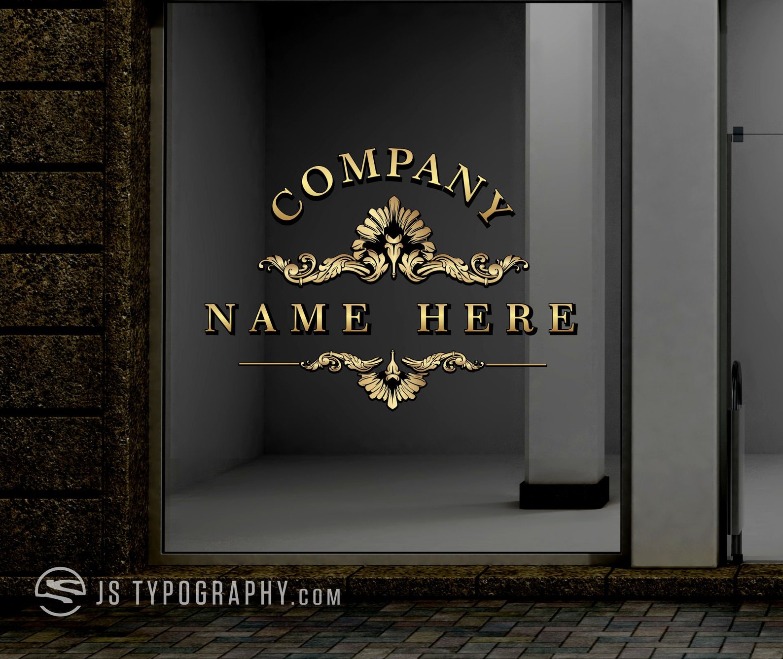 Gold Leaf Window Decals: Custom Storefront Signage - Etsy