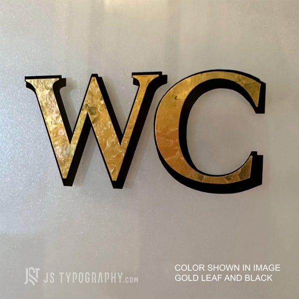 Wc Sign - Etsy