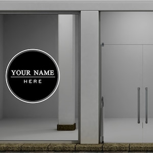 Custom Window Decal, Personalized Logo Decals, Store Glass Decals - Etsy