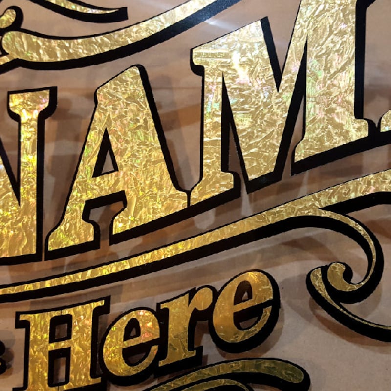 Gold Decal - Etsy
