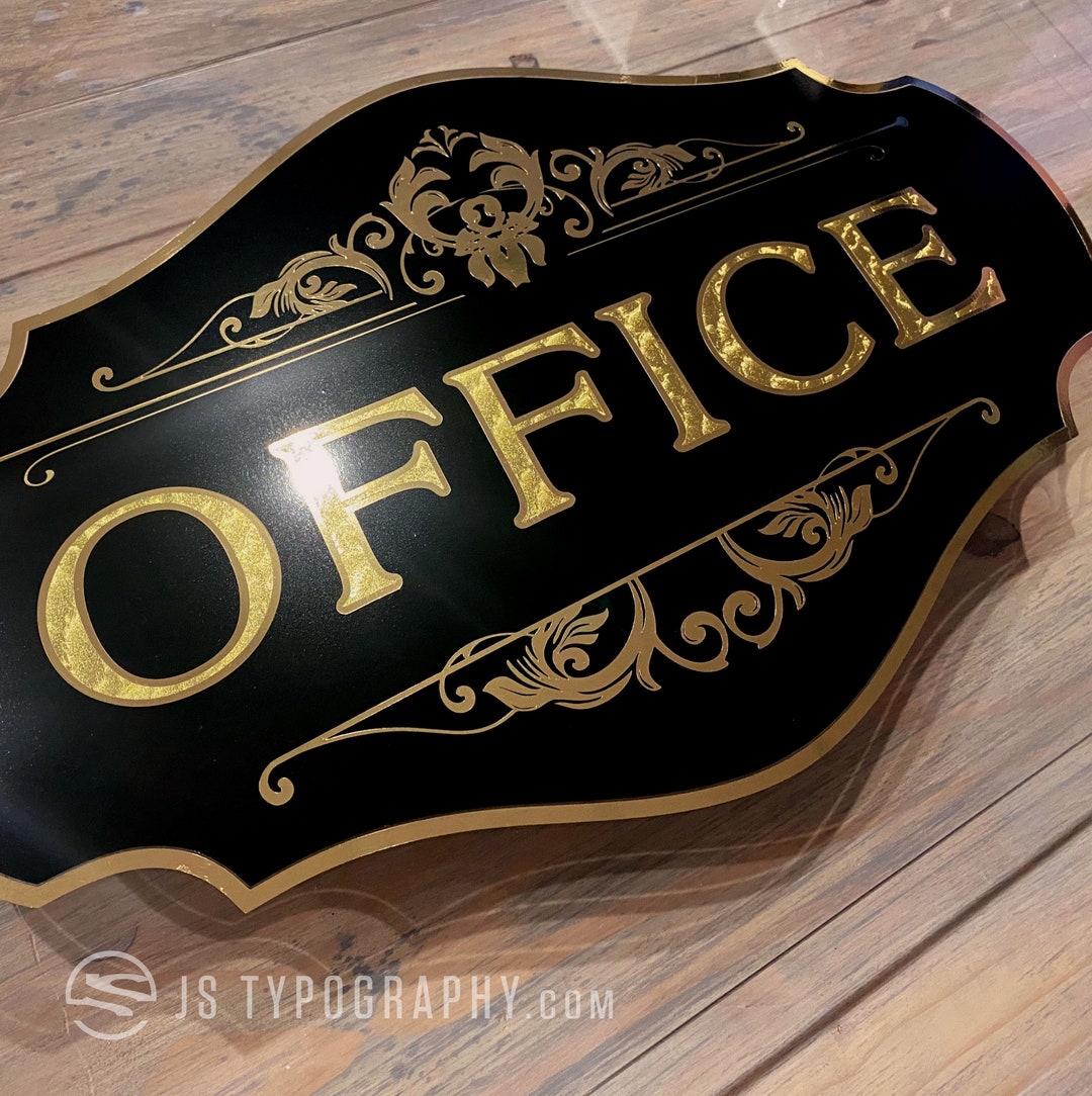 Gold Leaf Decals, Gold Leaf Lettering, Gold Window Decals, Gold ...