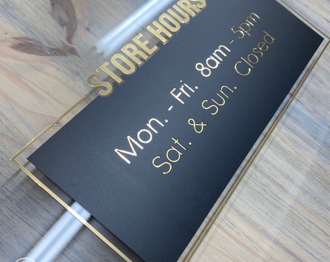 Store Hours Decal Business Hours Decals Store Hours Signs - Etsy