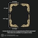 Gold Leaf Corner Decals, Ornamental Corners, Gold Corner Decals, Gold ...