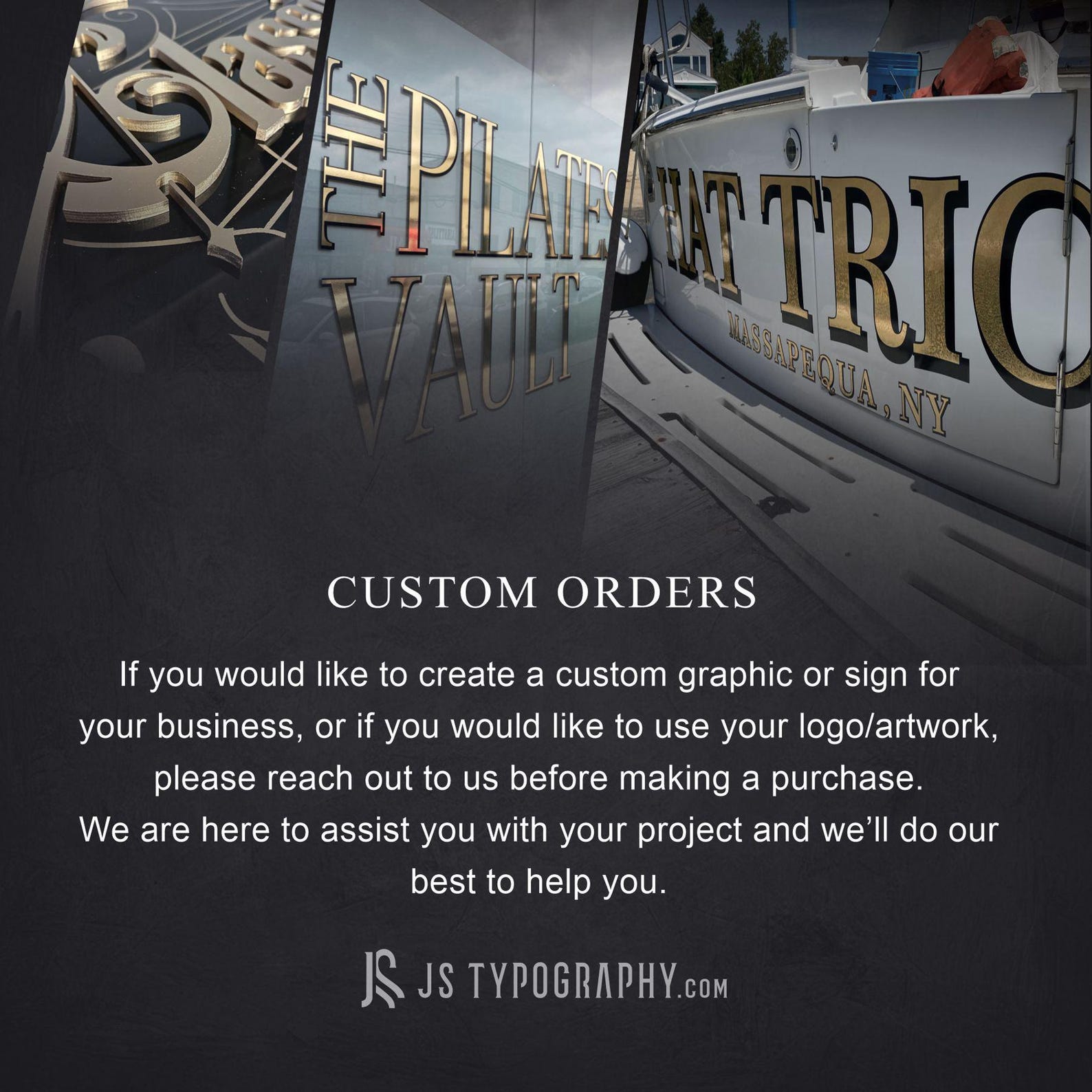Custom Gold Vinyl Decal: Store Window, Business Sign - Etsy