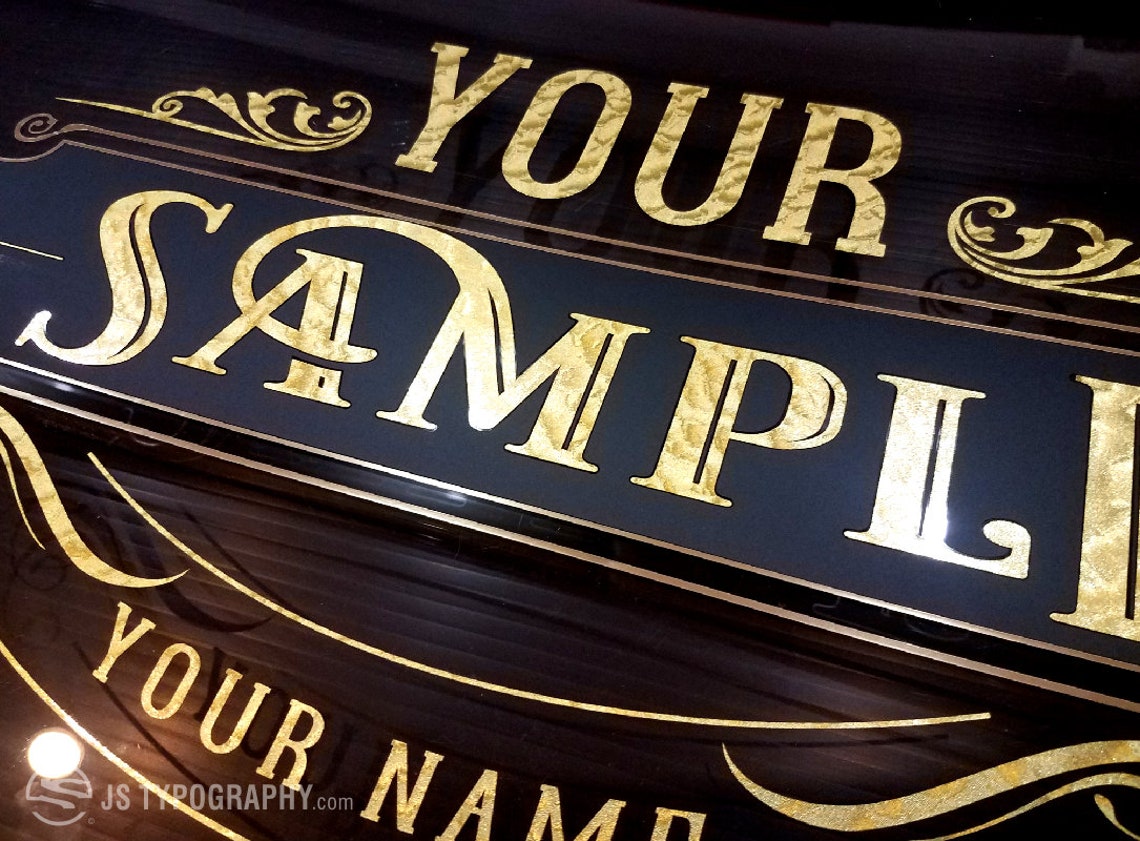 Custom Gold Leaf Vinyl Decals: Vintage Store Window Decal - Etsy