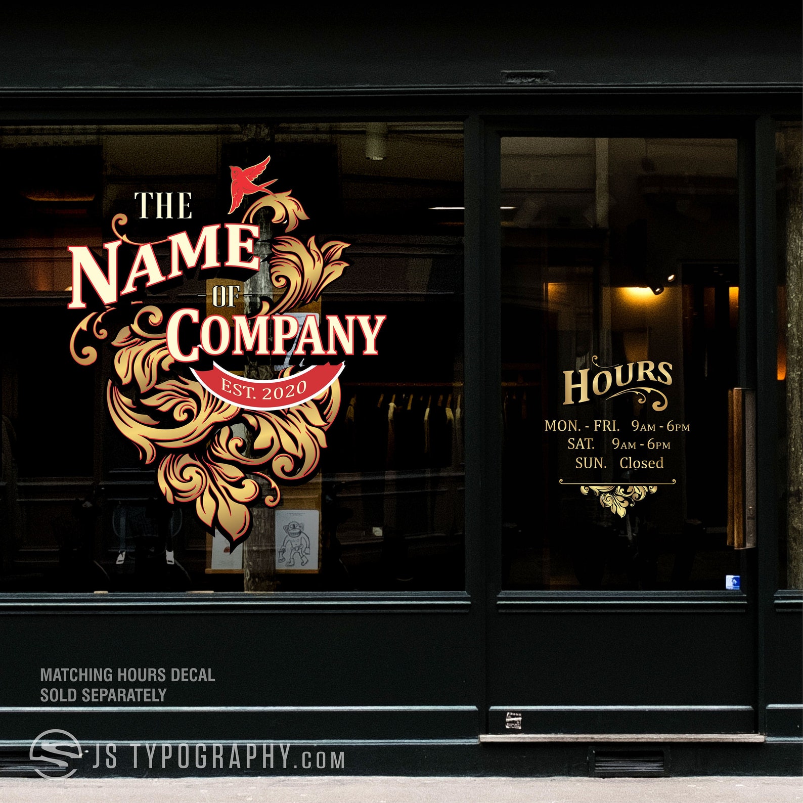 Gold Leaf Decals Gold Leaf Signs Victorian Era Signs Gold - Etsy