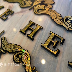 Gold Leaf Window Decals: Custom Storefront Signage - Etsy