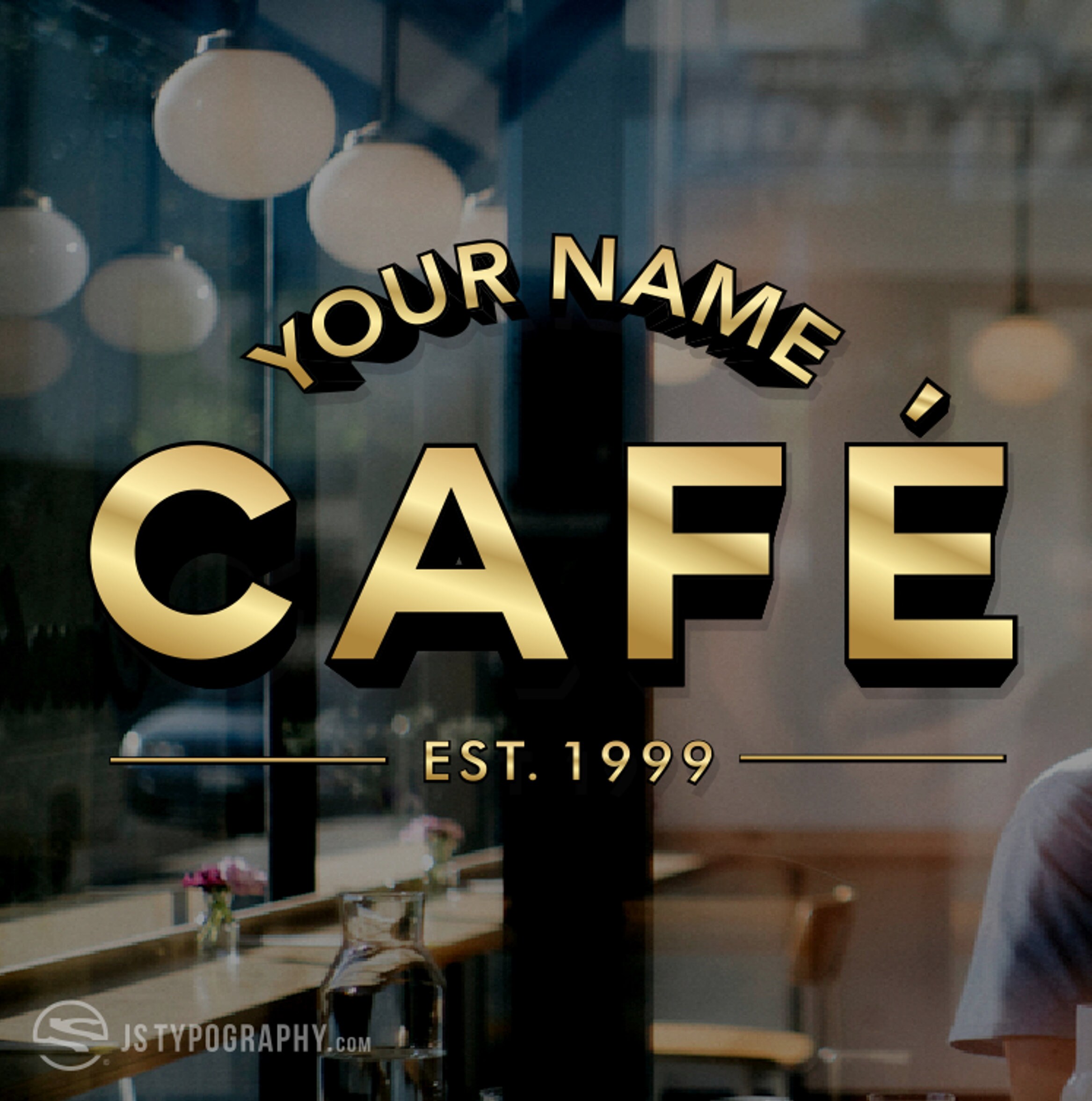 Custom Gold Vinyl Decal: Store Window, Business Sign - Etsy