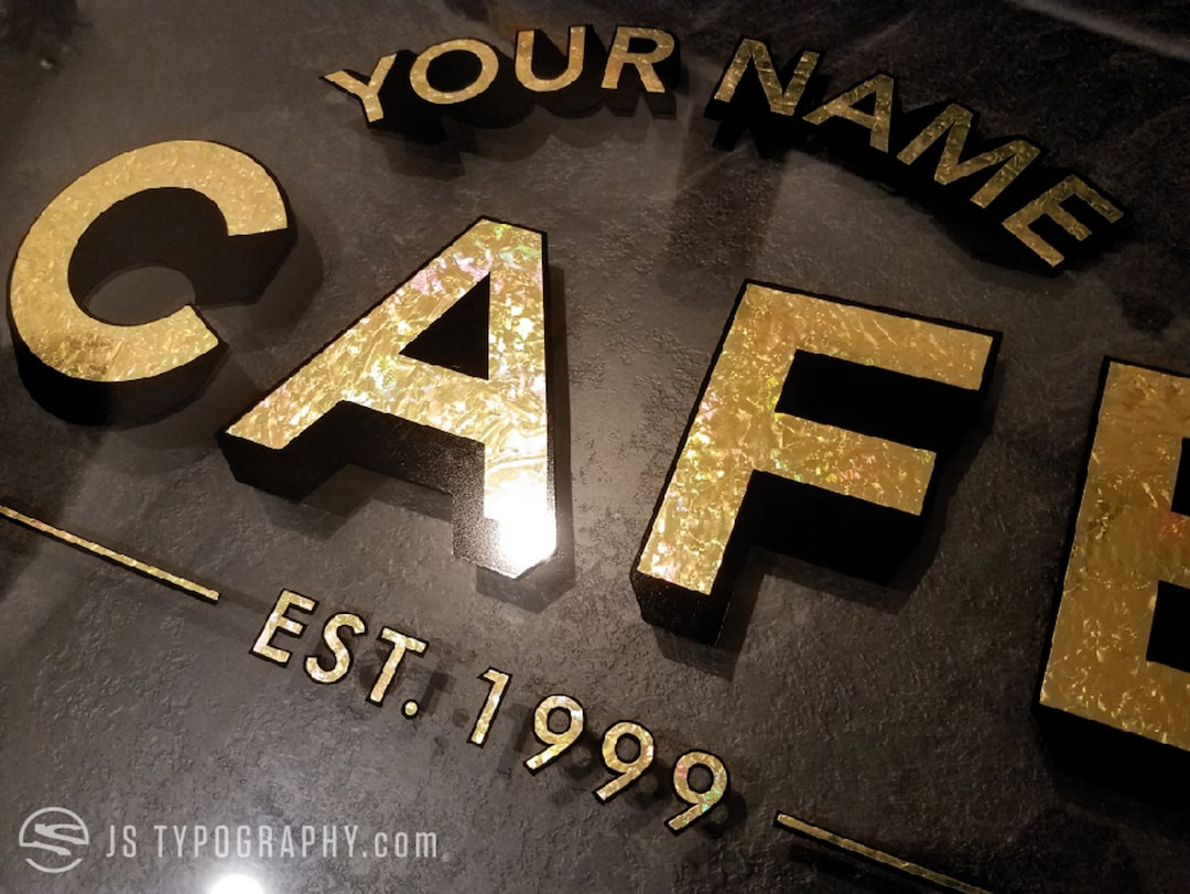 Gold Leaf Decals, Gold Decals, Custom Decals, Personalized Decals ...