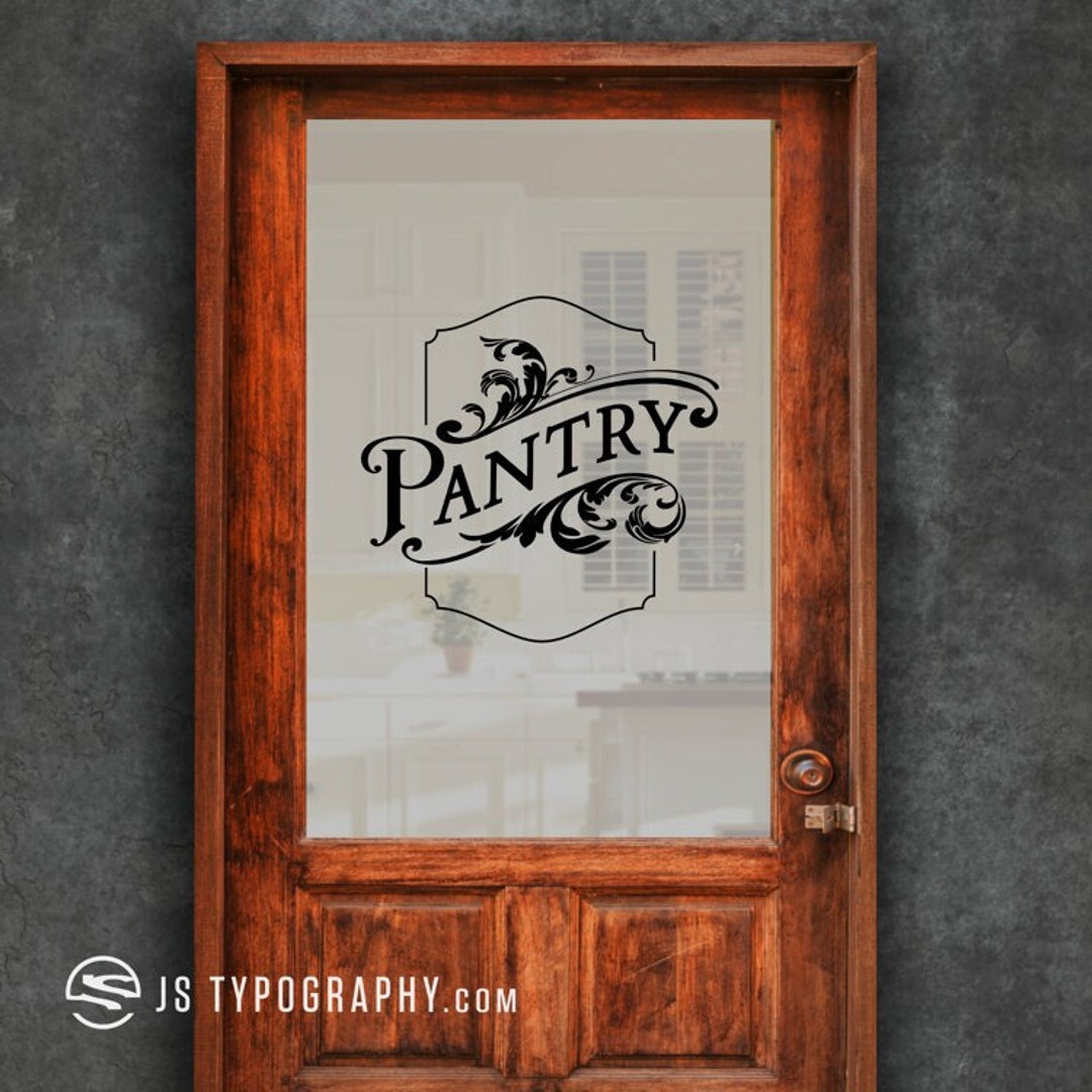 Pantry Decal, Pantry Door Decal, Vinyl Pantry Decal, Pantry Door ...